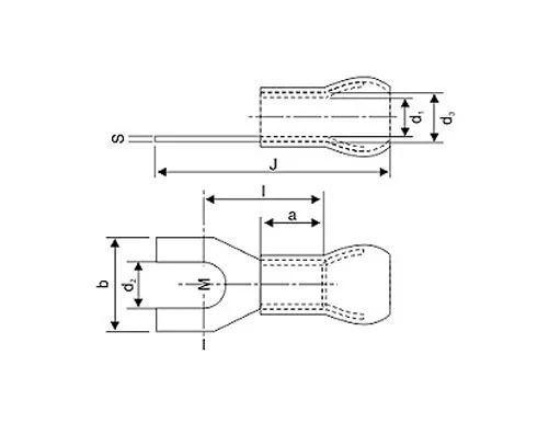 Fork Type Double Grip Insulated Lugs - Billets Elektro Werke Ltd.